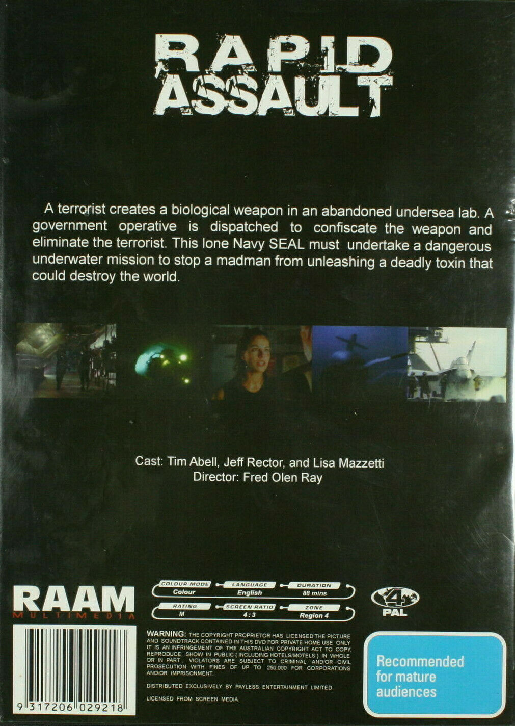 RAPID ASSAULT Tim Abell Jeff Rector Lisa Mazzetti - Rare DVD Aus Stock ...