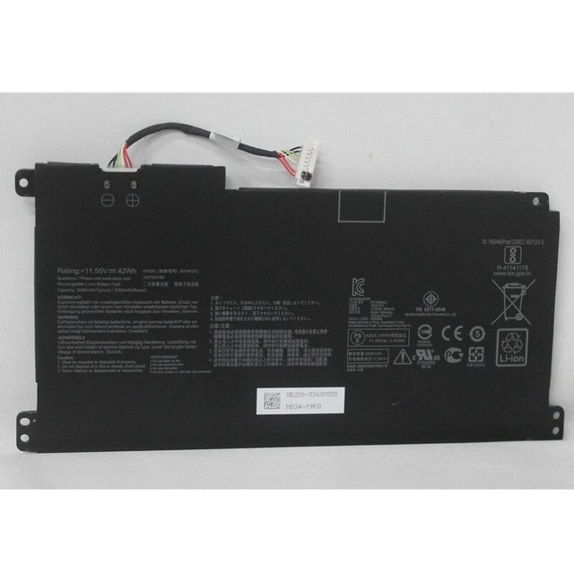 ASUS E406ma-ek420ts Model L410m Original Battery B31N1912 11.55v for ...