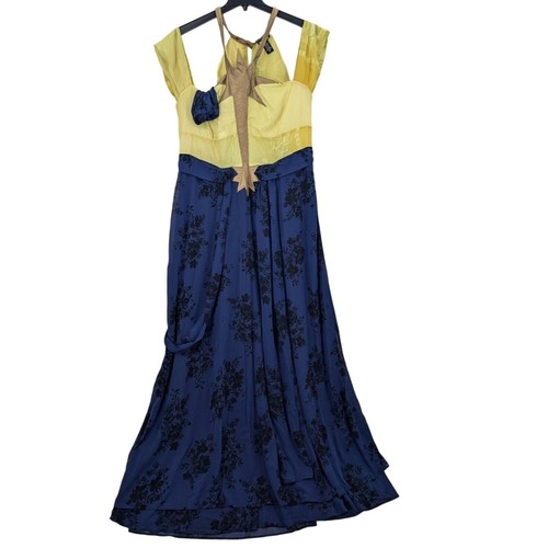 Hot Topic Floral Maxi Dress Women Size 2X Strappy Neck Whimsigoth ...