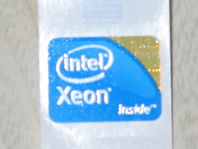 New Genuine Intel Inside Xeon logo sticker 18mm x 24.5mm Label USA ...