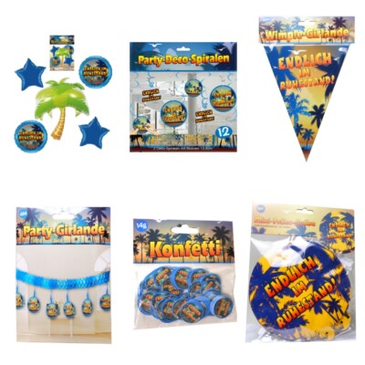 Dekoration zum Ruhestand Altersruhestand Deko zur Rente Pensionierung ...