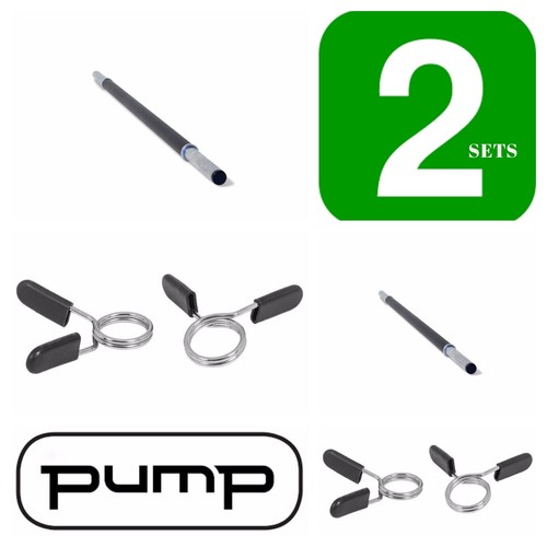 2 Bars Set Pack Gym Studio Class Barbell - 30 mm Aerobic Pump Weight ...