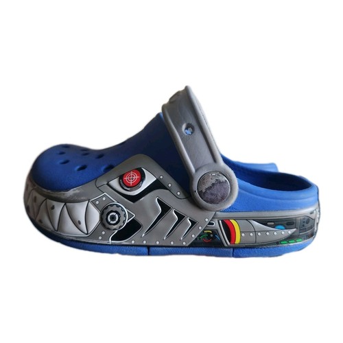Crocs Kids Croclights ROBOSHARK Light Up Clogs Lights Work Size C10 | eBay