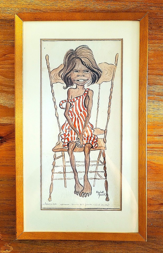 ELIZABETH DURACK ANGELINA ORPHANAGE BROOME WA HAND COLOURED DYELINE ...