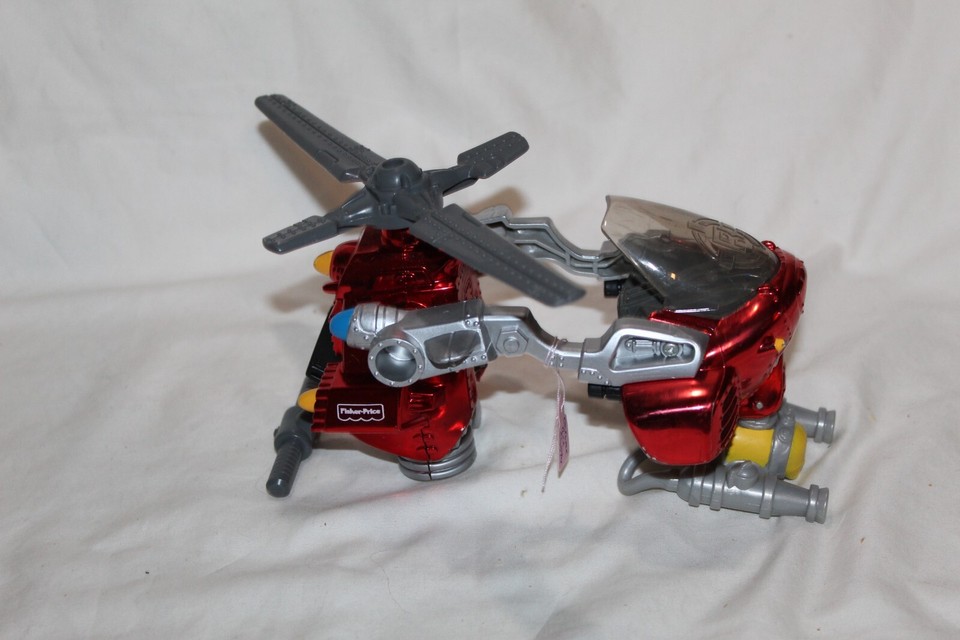 Fisher Price Mattel Rescue Heroes Chrome Red Chopper | eBay