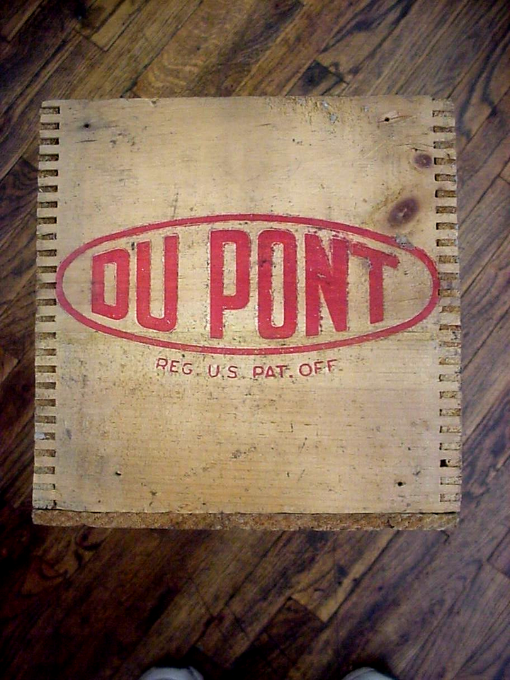 DuPont #5 Explosives Pellet Powder Antique Wooden Crate Box Bright ...