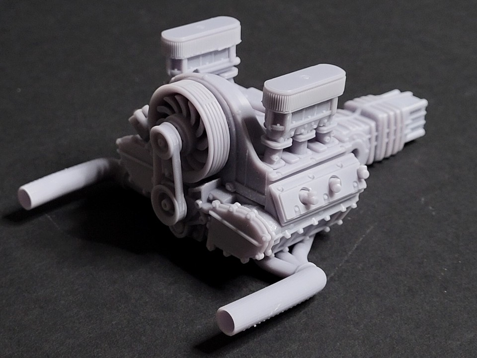 911 PORSCHE ENGINE - 3D print 1:8 1:10 1:12 1:18 1:24 Tamiya Revell MFH ...