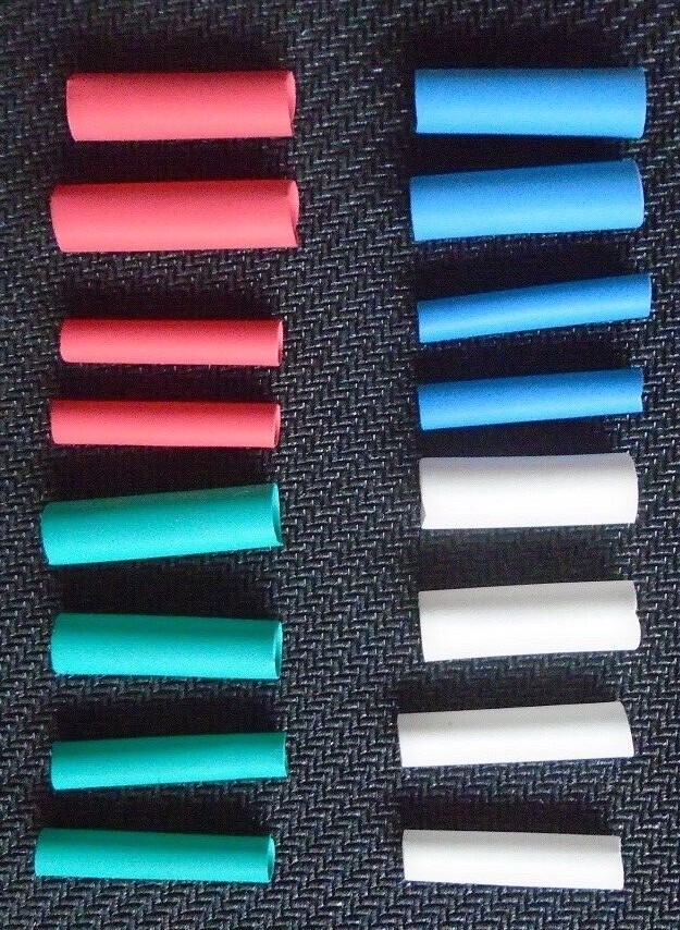 Aglets in 4 colors - Red White Blue Green - 2 Diameters - Shoe Lace ...