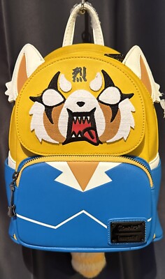 LOUNGEFLY Sanrio Two-Face Aggretsuko Cosplay Mini Backpack New W/ Tags ...