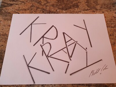 Art Michael Coleman The Krays Kray Twins Ron Reg Gangster Signed Print ...