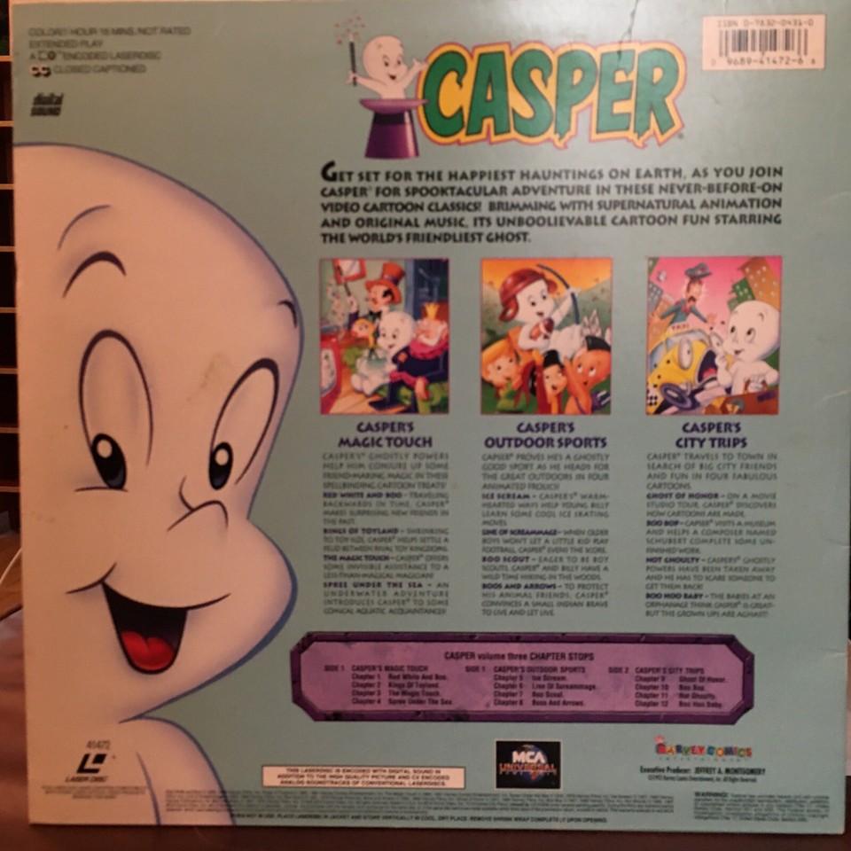 Casper's Magic Touch Casper The Friendly Ghost Rare Animation HTF ...