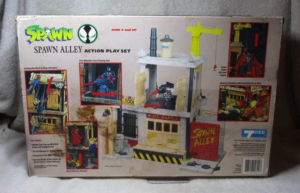 BRAND NEW & FACTORY SEALED 1994 McFarlane SPAWN ALLEY PLAY SET With ...