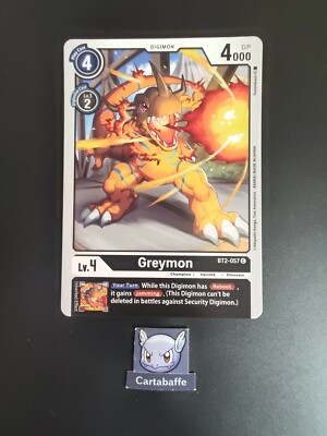 Digimon Card Game Greymon BT2-057 C | eBay