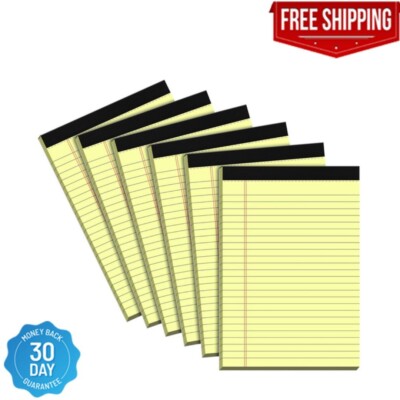 Small Legal Pads 5X8 Notepad, 6 Pack Note Pads 5X8 College Ruled ...