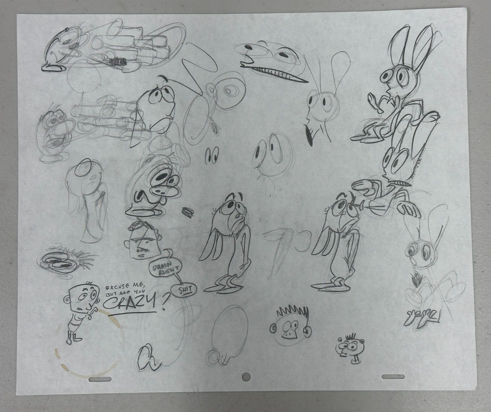 The Ren & Stimpy Show Original Production Drawing Model Sheet Lot Of 3 ...