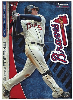 FREDDIE FREEMAN ATLANTA BRAVES FATHEAD TRADEABLES REMOVABLE STICKER ...
