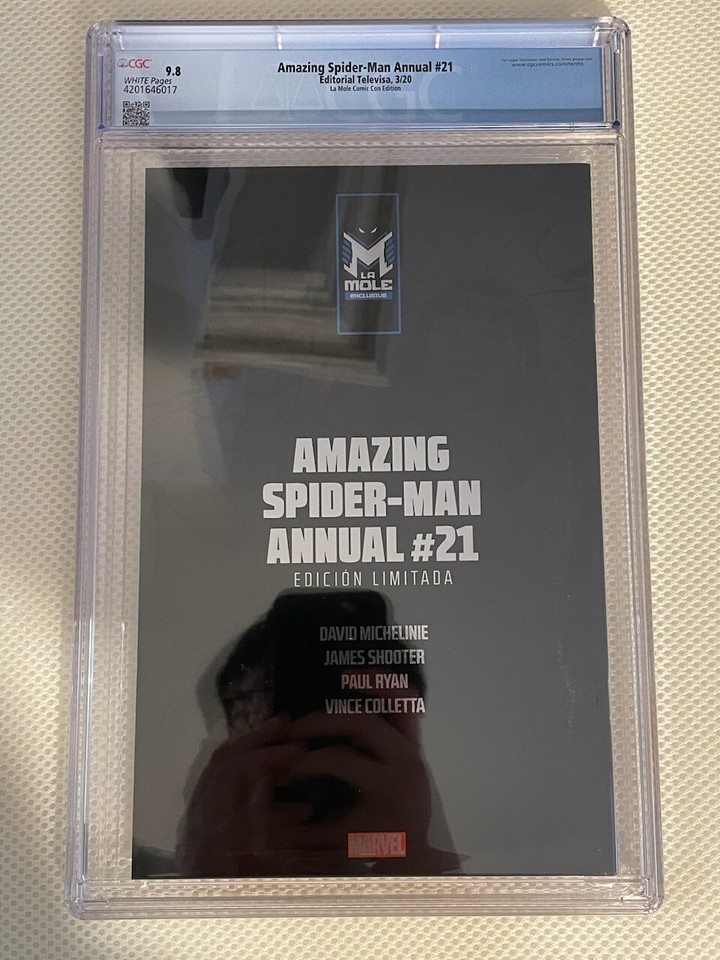 AMAZING SPIDER-MAN ANNUAL #21 FOIL LA MOLE EDITION CGC 9.8 - LOW CENSUS ...