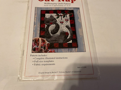 Cat Nap Quilt Pattern Wall Hanging 12" x15" Rachel's of Greenfield ...