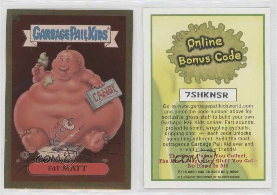 2004 Topps Garbage Pail Kids All-New Series 2 Slobby Robbie #F5A 0h3w ...