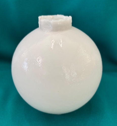 HARD TO FIND 3 1/2" WHITE LIGHTNING ROD BALL | eBay