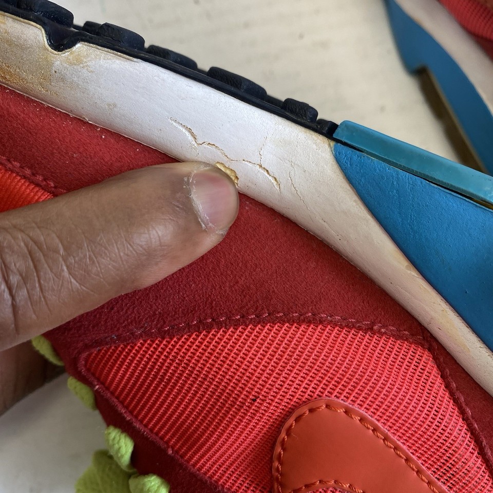 Nike Air Max 180 Powerwall BRS 2006 HOA 311743 994 Coral Red Neon Men's ...