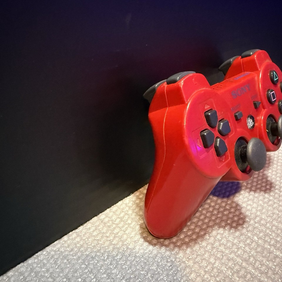 Sony Playstation 3 PS3 OEM Genuine Red Dualshock 3 Sixaxis Controller ...