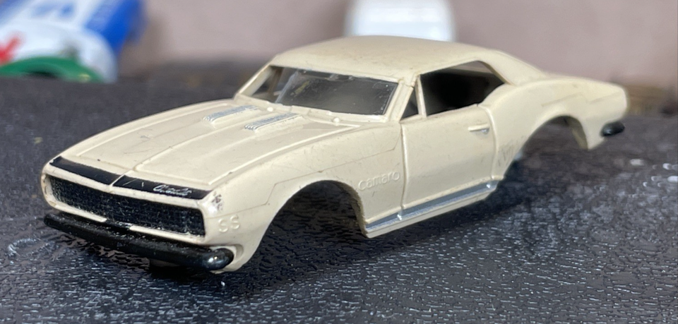 1967 Camaro SS beige #1368 AFX Aurora Slot Car Body fits Thunderjet ...