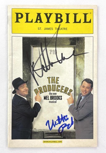 Matthew Broderick & Nathan Lane Signed Autograph The Producers Original ...