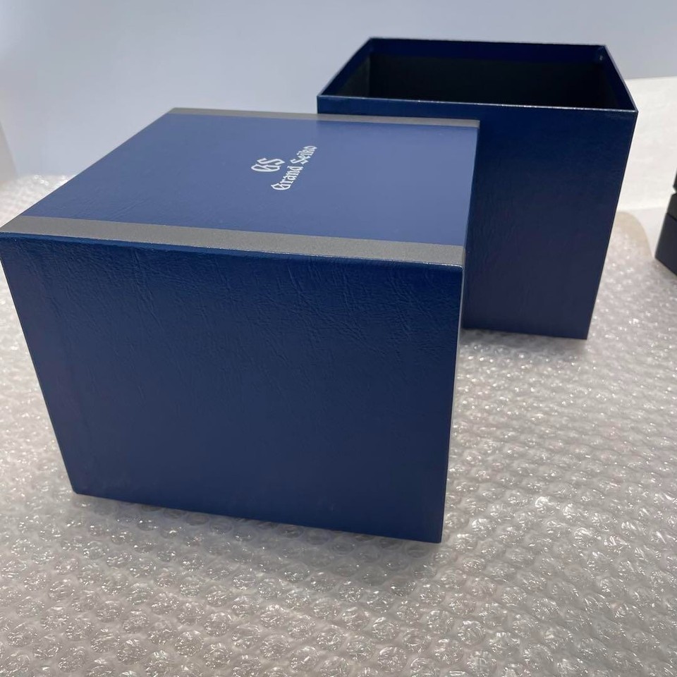 Grand Seiko Empty Watch Box Travel Storage Watch Case Blue From Japan ...