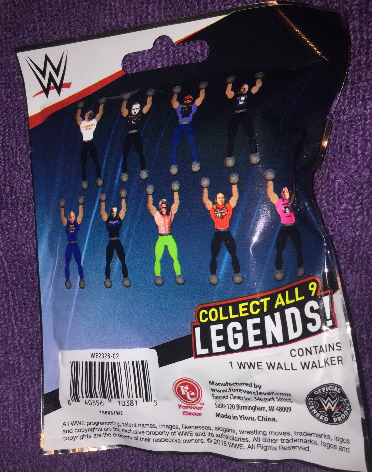 WWE LEGENDS Wall Walkers New 1 Sealed BLIND BAG 2018 - WWF WCW ECW AEW ...