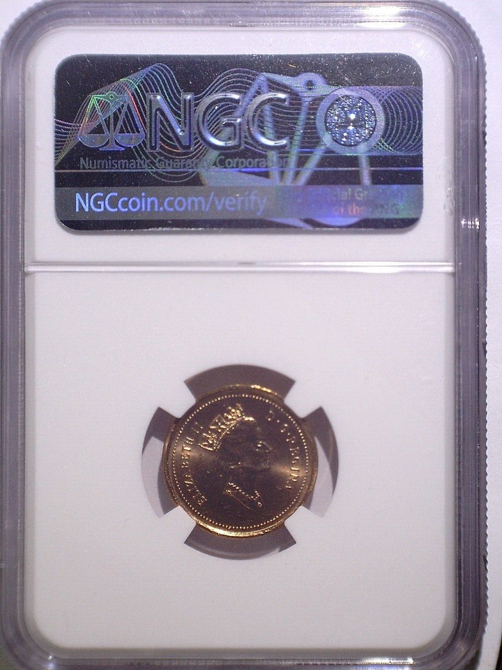 1997 NGC MS66RD Canada Small One Cent - Uncirculated Set Issue - Penny ...