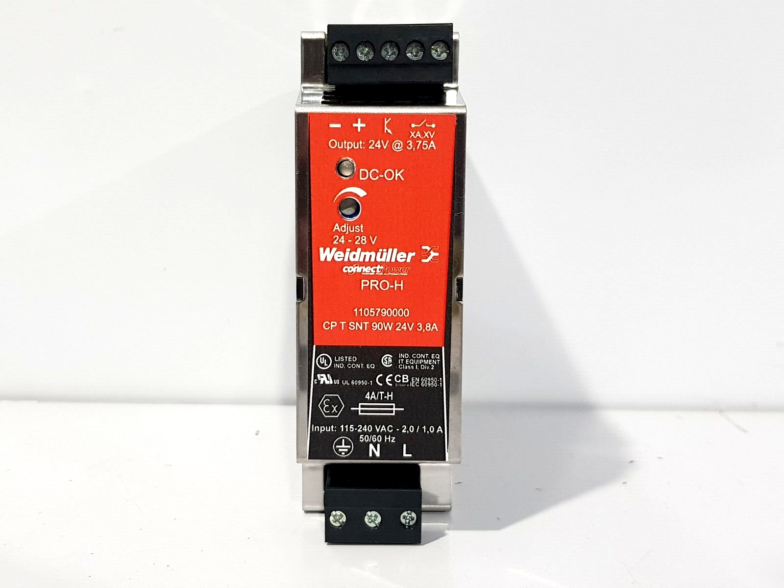 WEIDMULLER CONNECT POWER PRO-H POWER SUPPLY CP T SNT 90W 24V 3,8A | eBay