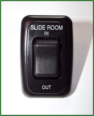 RV SLIDE ROOM SWITCH IN / OUT 3 PRONGS MOMENTARY W/ BEZEL 12V CAMPER ...