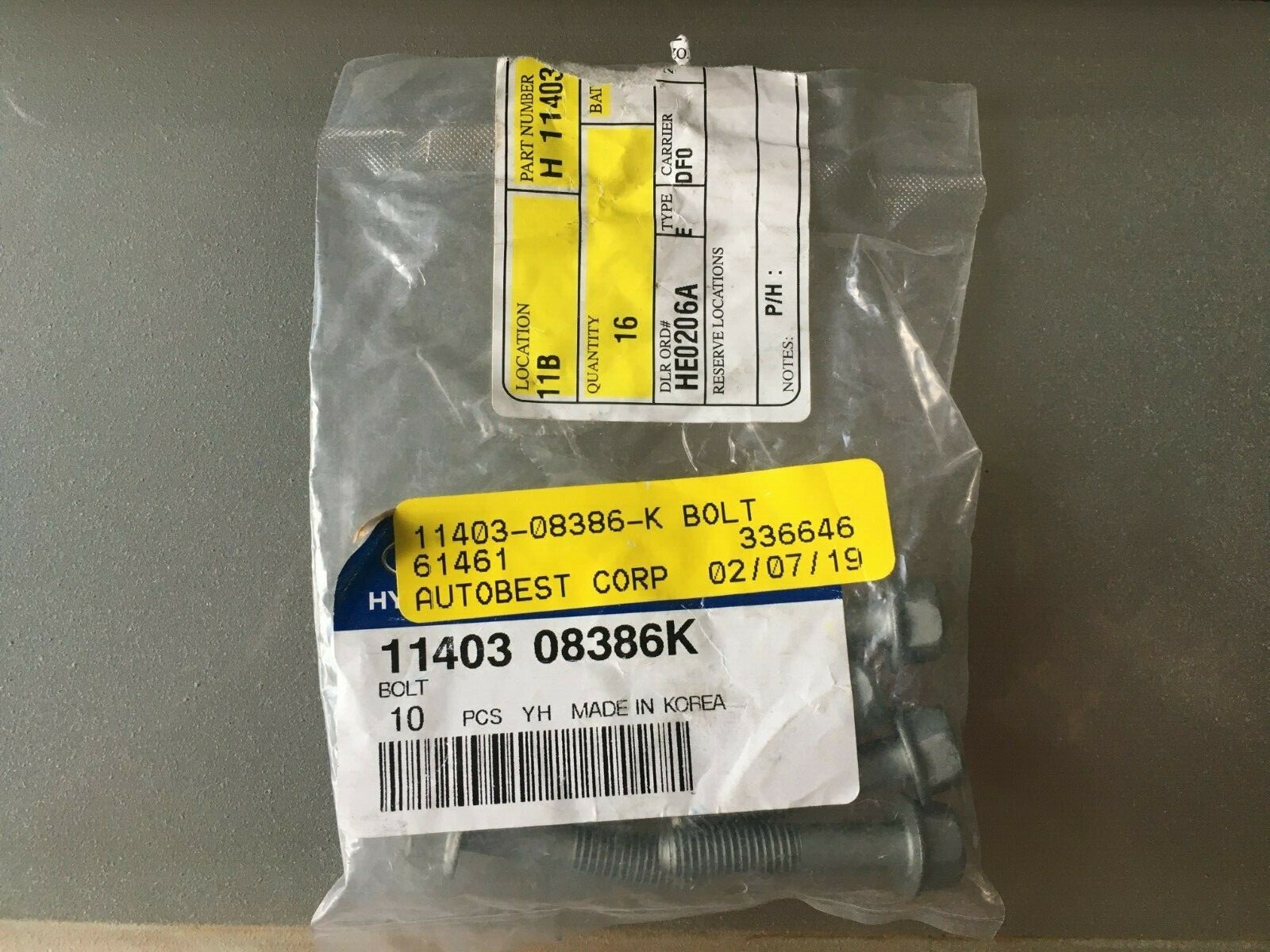 OEM Hyundai 11403-08386K Bolt Flange | eBay