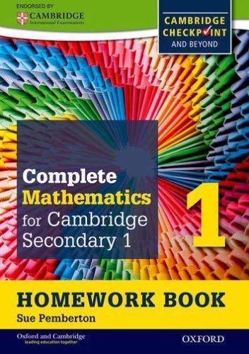 Cie Checkpoint Ser.: Complete Mathematics for Cambridge Secondary 1 ...