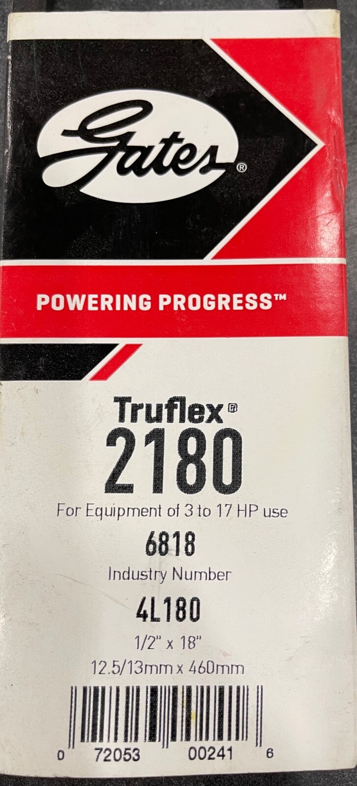 Genuine Gates TruFlex V-Belts 1/2" Wide Choose Your Size 2170--2180 ...