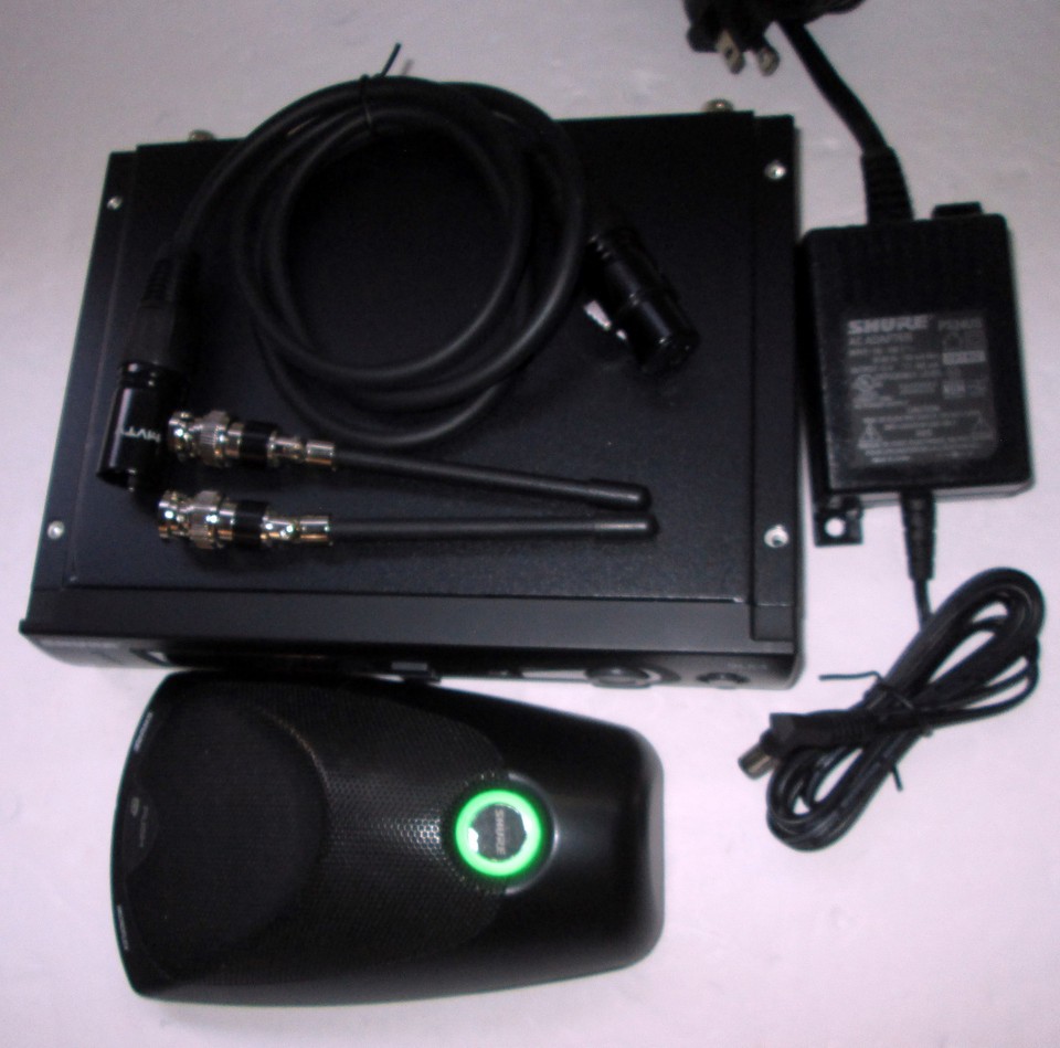 SHURE SLX4-H5, MX690-H5 518-542 MHz Wireless Boundary Mic Transmitter ...