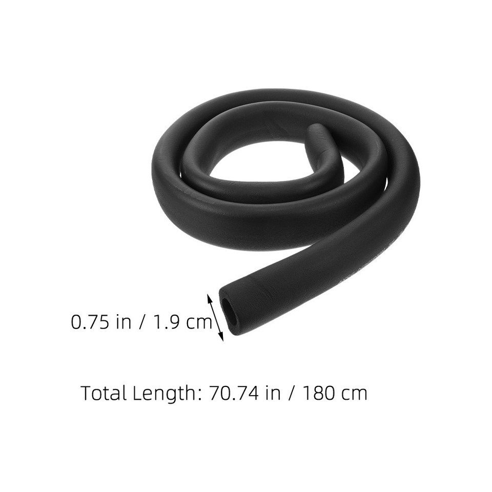 Black Rubber Plastic Pipe Insulation Tube Foam Covers for Water Pipes ...