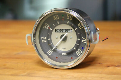 VW TYPE 2 BUS STOCK SPEEDOMETER 80 MILES PER HOUR KOMBI MICROBUS DELUXE ...