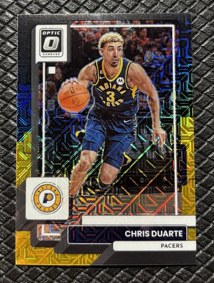 CHRIS DUARTE 2022-23 Donruss Optic #105 Black Gold Prizm /8 Indiana ...