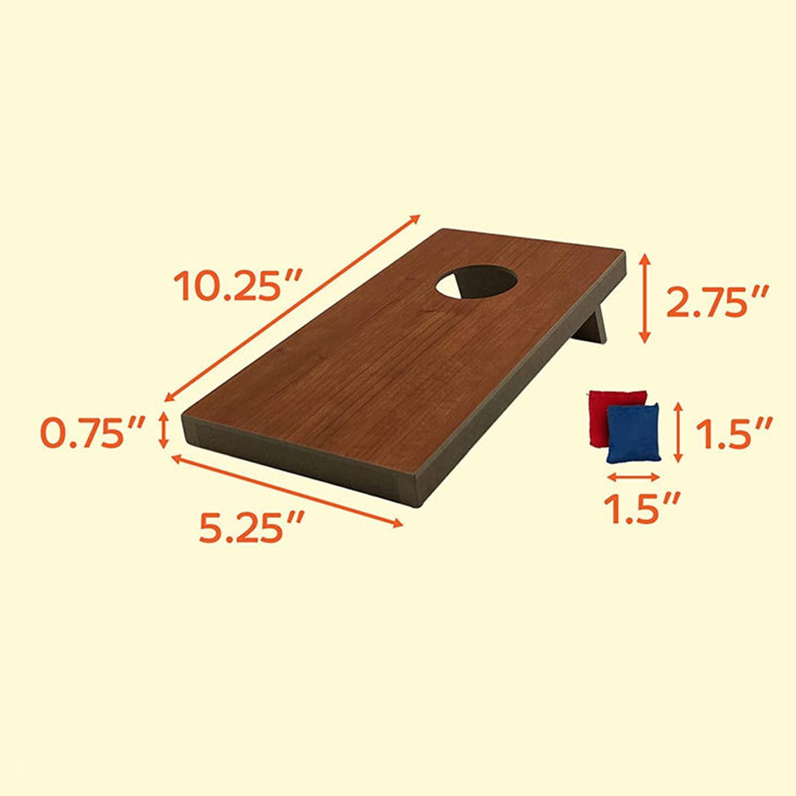 2Pcs Tabletop Mini Bean Bag Toss Game Portable Mini Desktop Cornhole ...