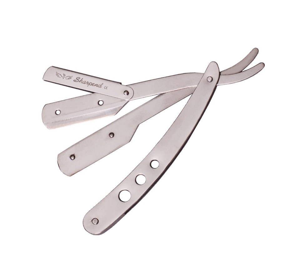 Professional Barber Hair Shaving Razor Straight Knife Navaja With Free ...