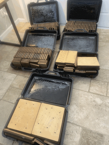 Giant lot of 175 Ellison Dies Wood Blocks, letters/numbers, holidays ...