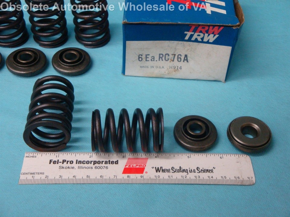 1952-1962 Ford 215 223 Valve Rotator Rotocap Spring CAP Set 6 Truck ...