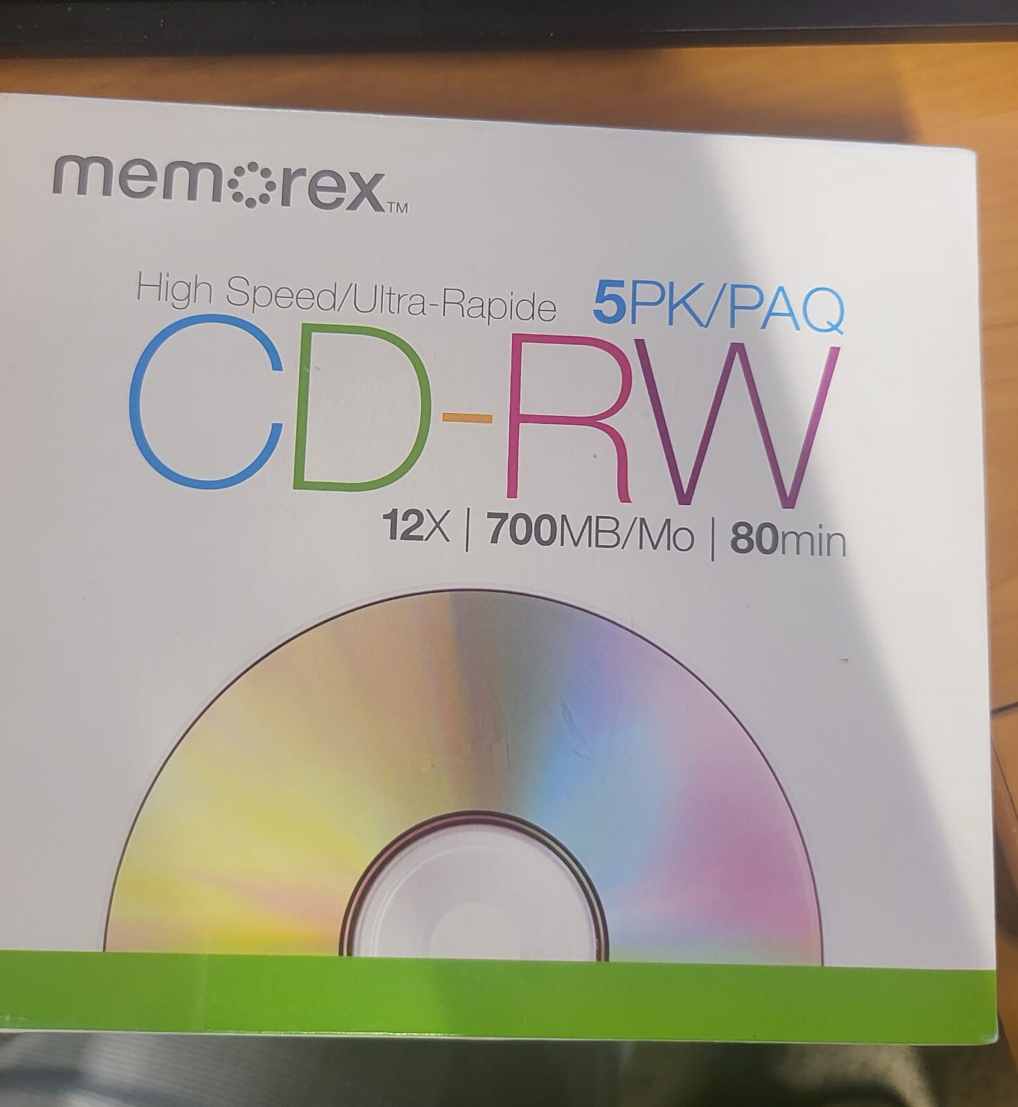 Memorex High Speed CD-RW 12x 700MB 80 Min 5 Pack Factory Sealed | eBay