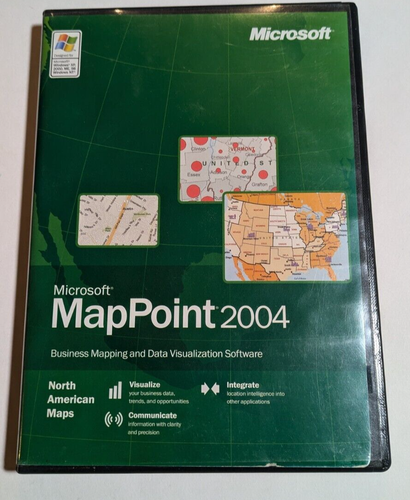 Microsoft MapPoint 2004 (North American Maps) Full Version | eBay