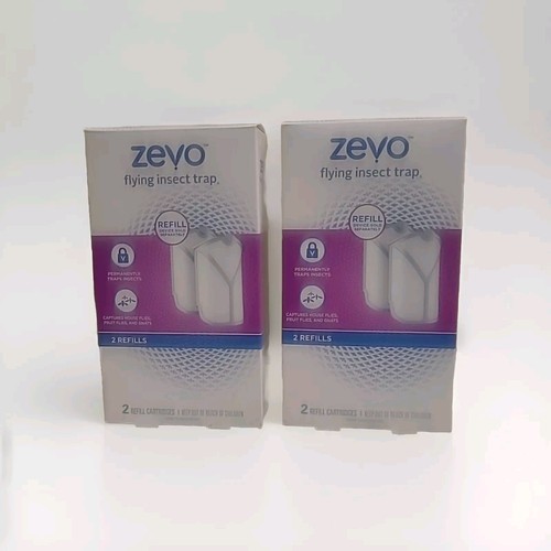 Zevo Flying Insect Trap, Fly Trap Refill Cartridges 2 Refill Cartridges ...
