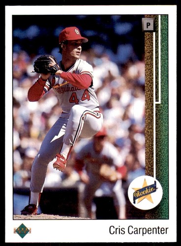 1989 Upper Deck Cris Carpenter Rookie Baseball Cards #8 | eBay
