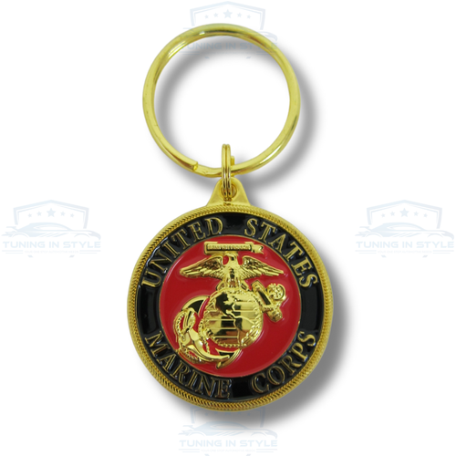 United States Marine Corps Emblem USMC Genuine Key Chain Fob Military 1 ...