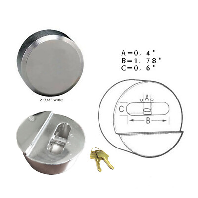 FORD Full Size TRANSIT Hidden Shackle Hockey Puck Padlock 2 KEYS 2-7/8 ...